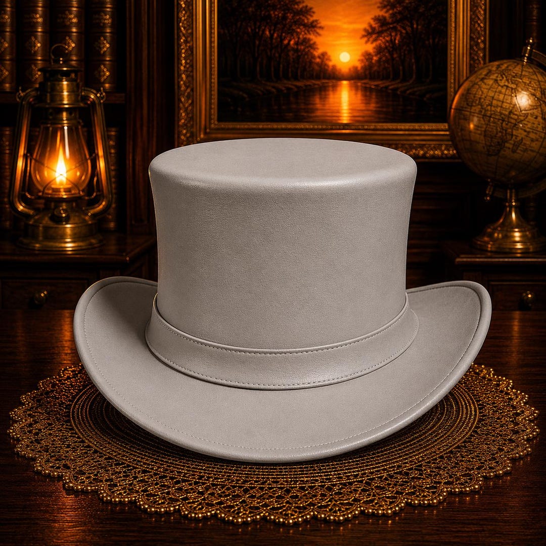 Ivory Top Hat Victorian Formal Headwear Handmade Steampunk Wedding Hat ...