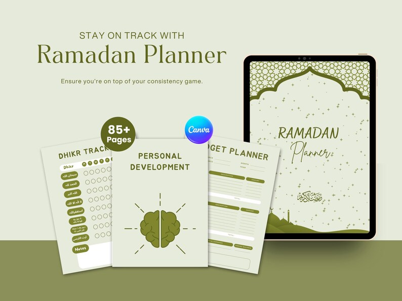 Ramadan-Planer 2026 Printable | Ramadan Journal & Organizer (Digitaler ...