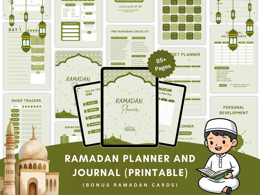 Ramadan 2026 Printable Planner, Editable Canva Template, Ramadan ...