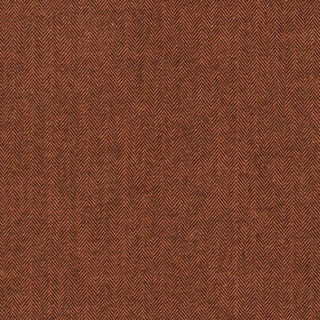 RUSSET Rust Herringbone From Shetland Flannel SRKF-15614-180 Robert ...
