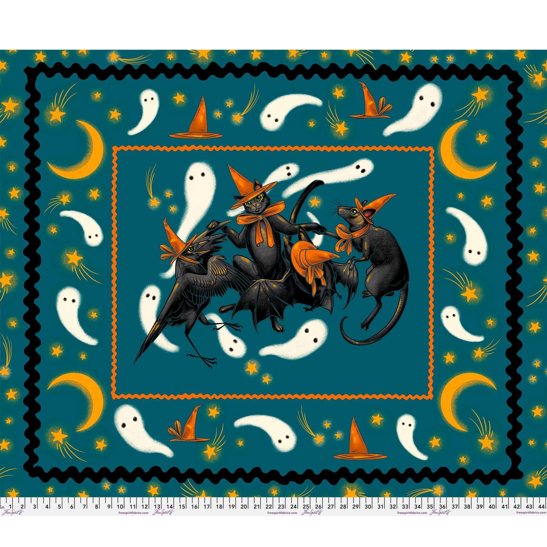 Dance - Panel Storybook Halloween Rachel Hauer Freespirit Fabrics ...