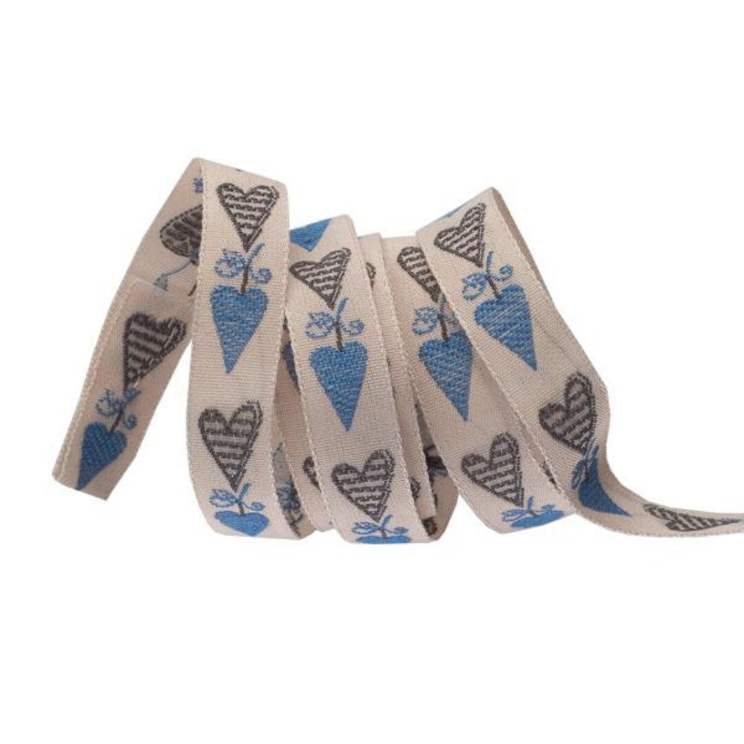 Heartstring - Blue Renaissance Ribbons A-569/10mm Col 276 (3/8" X 1 ...