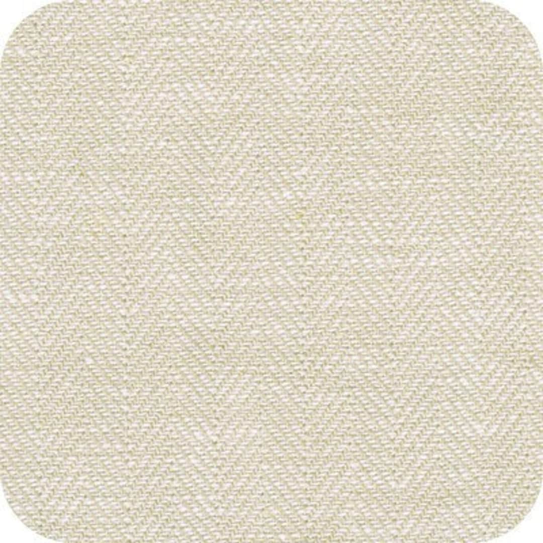 Bone From Hemptex Herringbone H289-1019 Robert Kaufman Hemp/cotton ...