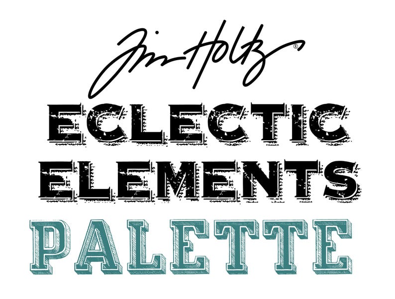 Teal - Wallpaper - Tim Holtz - Palette Teal - Freespirit - Pwth277.teal ...