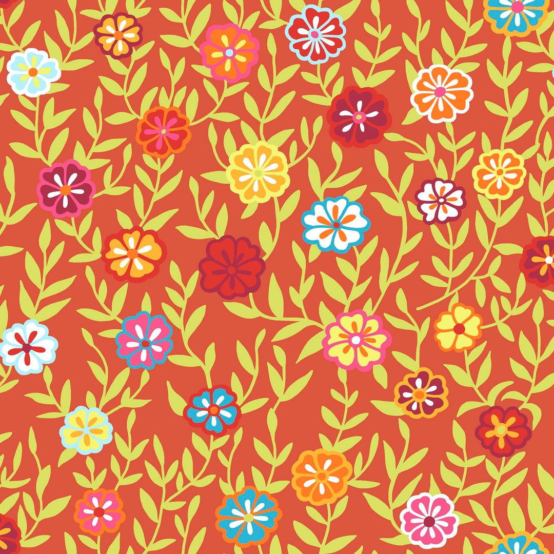 Busy Lizzy - Red || Stash Kaffe Fassett for the Kaffe Fassett ...
