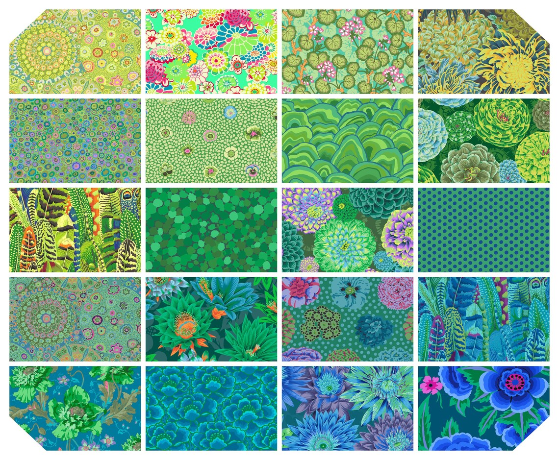 Tidal - 5" Charm Pack - Classics Plus - Kaffe Fassett Collective ...