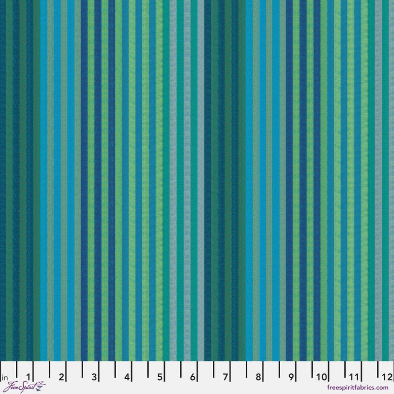 Aqua Striped Fabric - Etsy