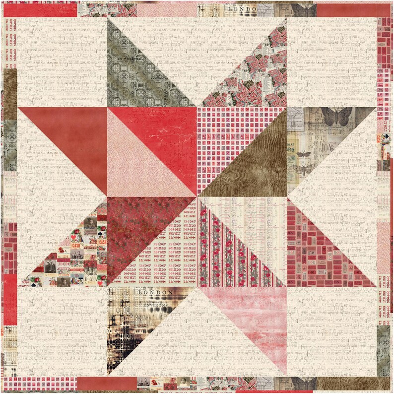 Red - Tapestry - Tim Holtz - Palette Red - Freespirit - PWTH226.RED - Etsy