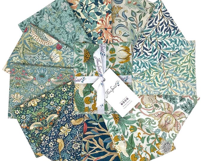 Mint Saturday Stash - Fat Quarter Pack Morris & Co. Fat Quarter ...