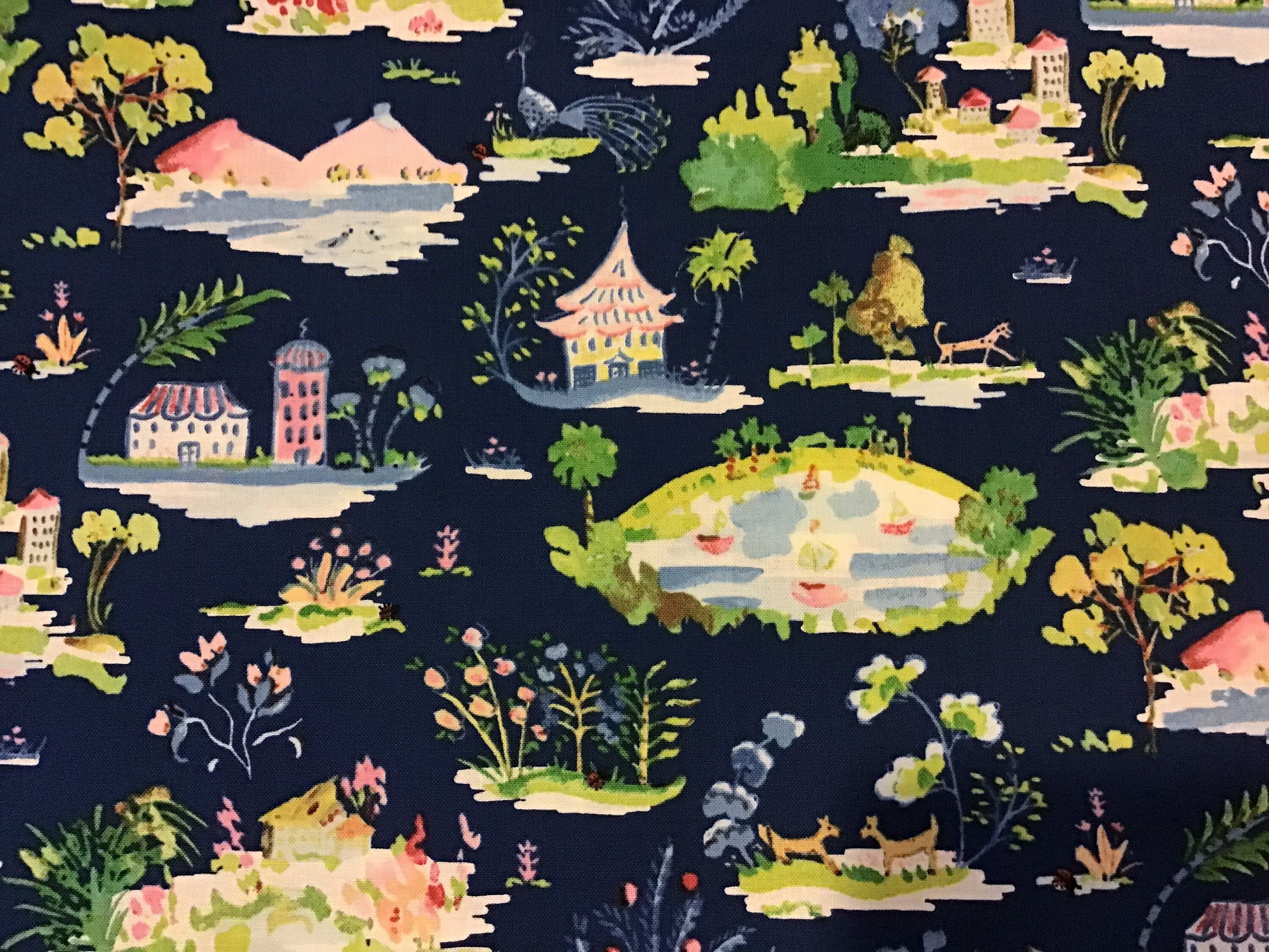 Tiny Scenes - Blue - Ladybird - Dena Designs - Freespirit - Quilting ...