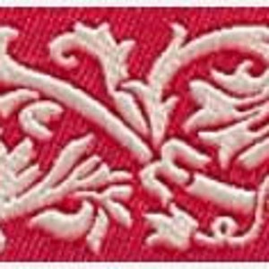 Red Brocade Ribbon by French General by Renaissance Ribbons by the Yard ...