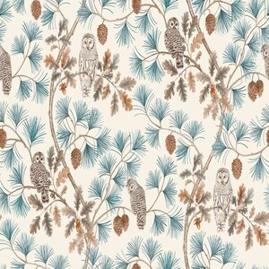 Owlswick - Linen - Woodland Blooms - Sanderson - Freespirit - Pwsa039 ...
