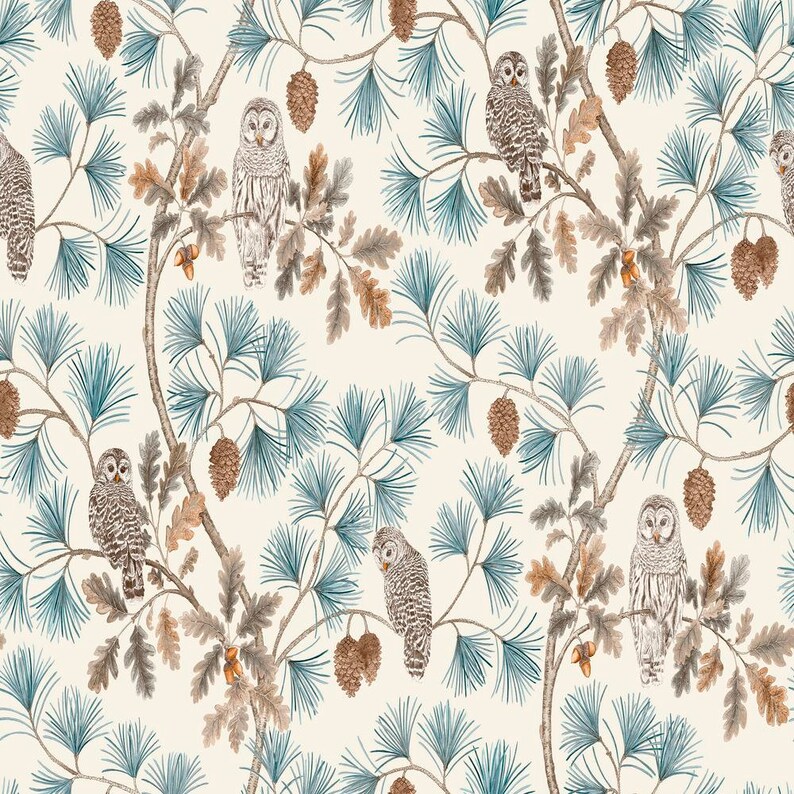 Owlswick - Linen - Woodland Blooms - Sanderson - Freespirit - Pwsa039 ...