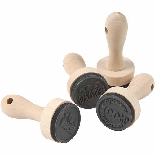 Vintage Style Wood Stamp With Stand Date Stamp Roller Seal | Etsy