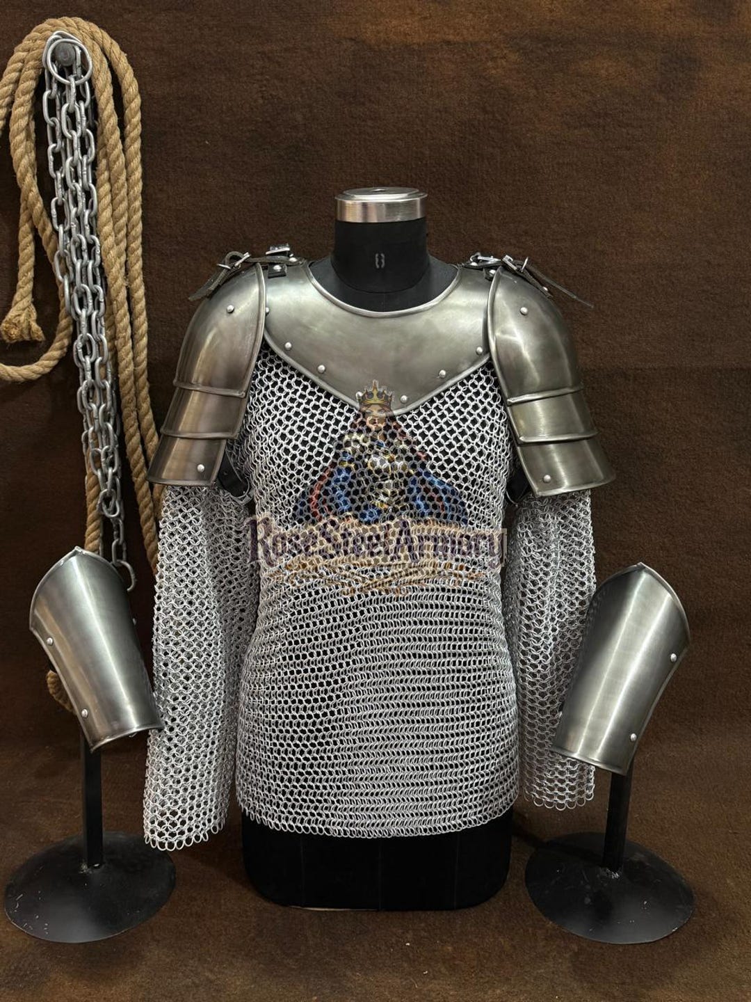 Valkyrie Plate Armor & Chainmail Set | Medieval Knightess Hauberk, Full ...