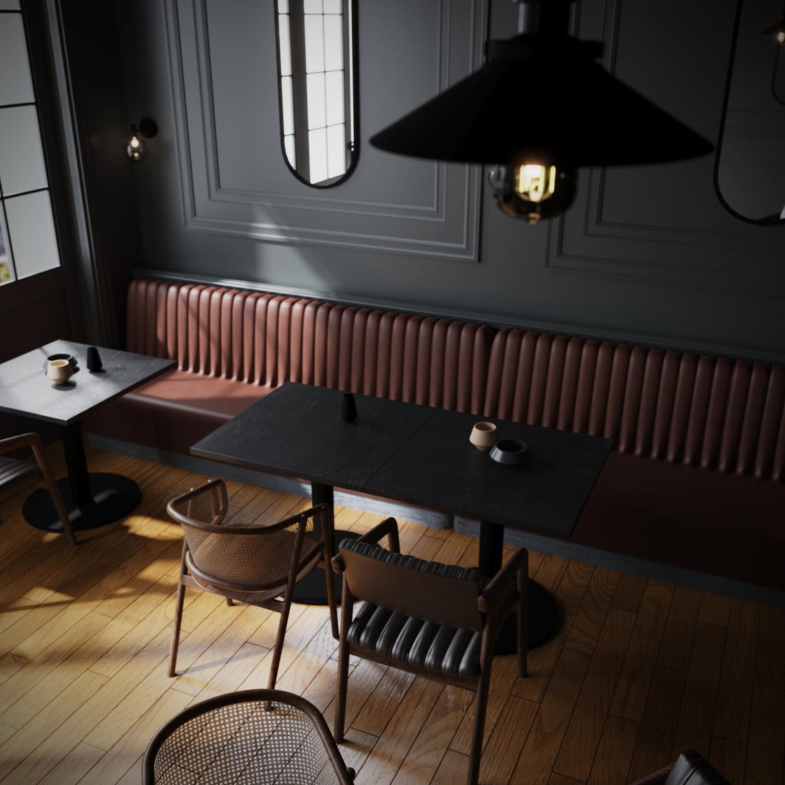 Luxury Cafe & Bar Interior Render Bundle - Etsy