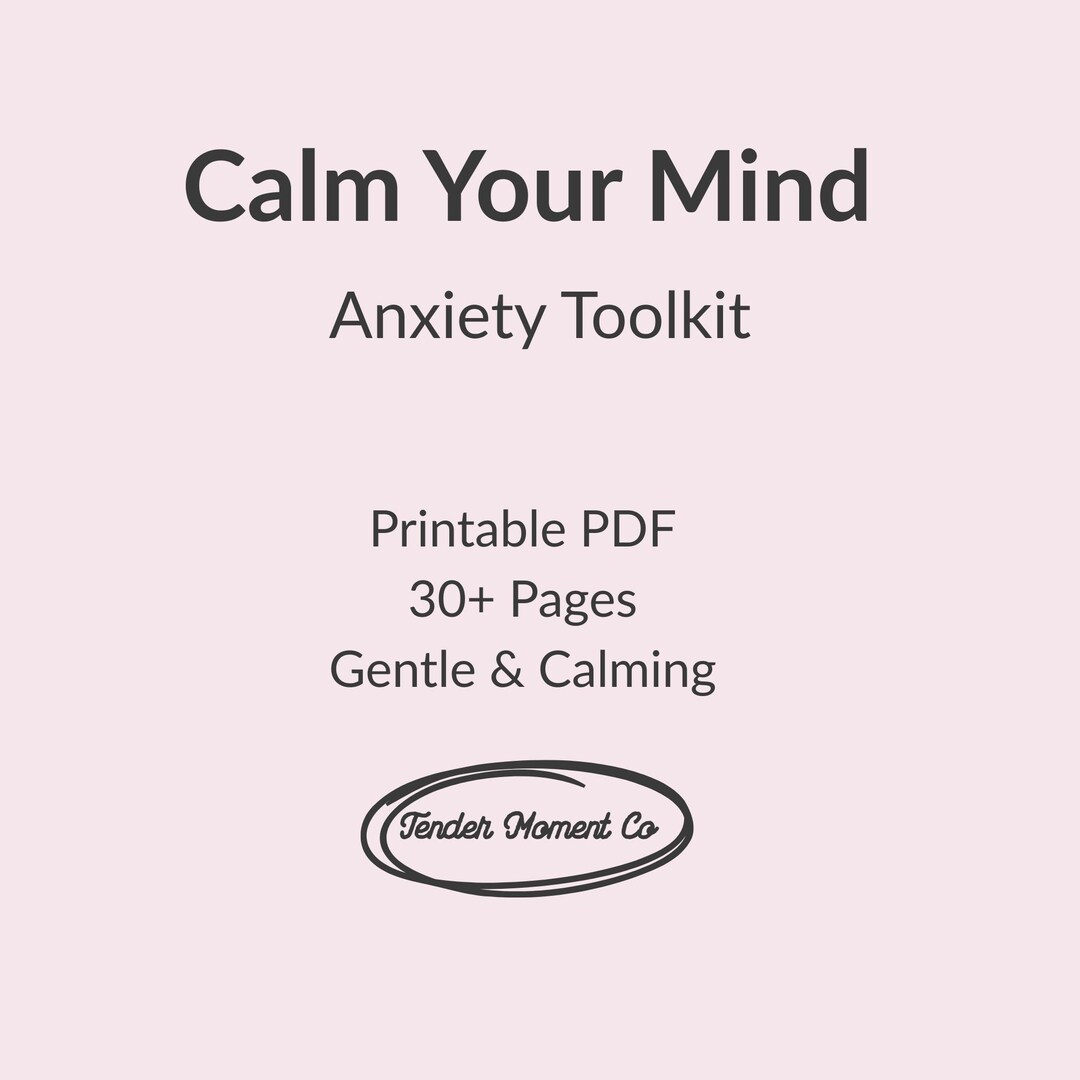 Anxiety Relief Toolkit | Mental Health Workbook, Stress & Panic Support ...