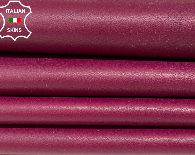 WINE BERRY DEEP Magenta Italian Goatskin Goat Leather Hides Pack 2 ...