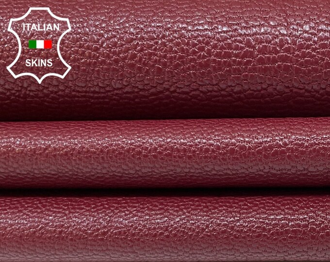 RED WINE Rough Soft Italian Goatskin Goat Leather Hides Hide Skin Skins ...