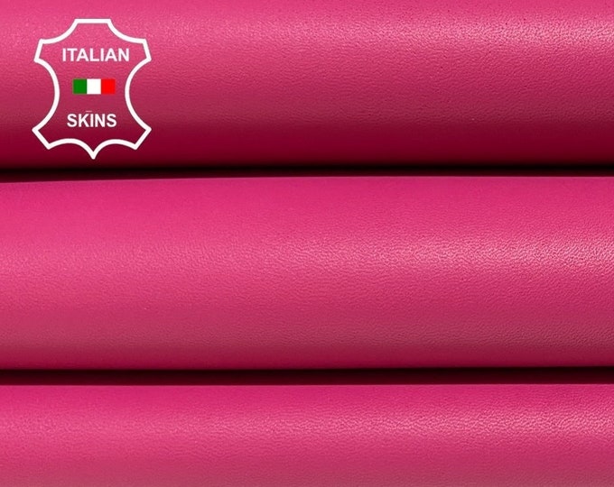 BUBBLE GUM PINK Italian Lambskin Lamb Sheep Leather Pack 3 Hides Skins ...