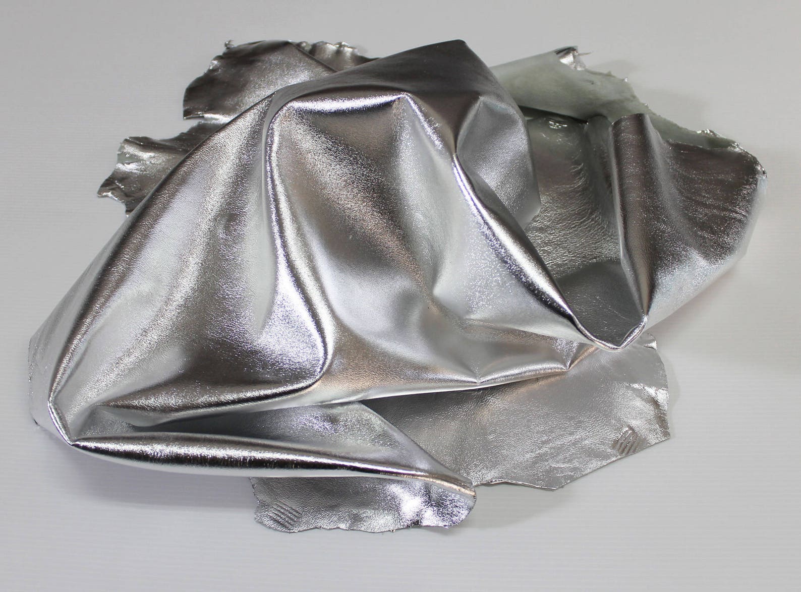 METALLIC SILVER Italian Lambskin Lamb Sheep Leather Skin Skins - Etsy