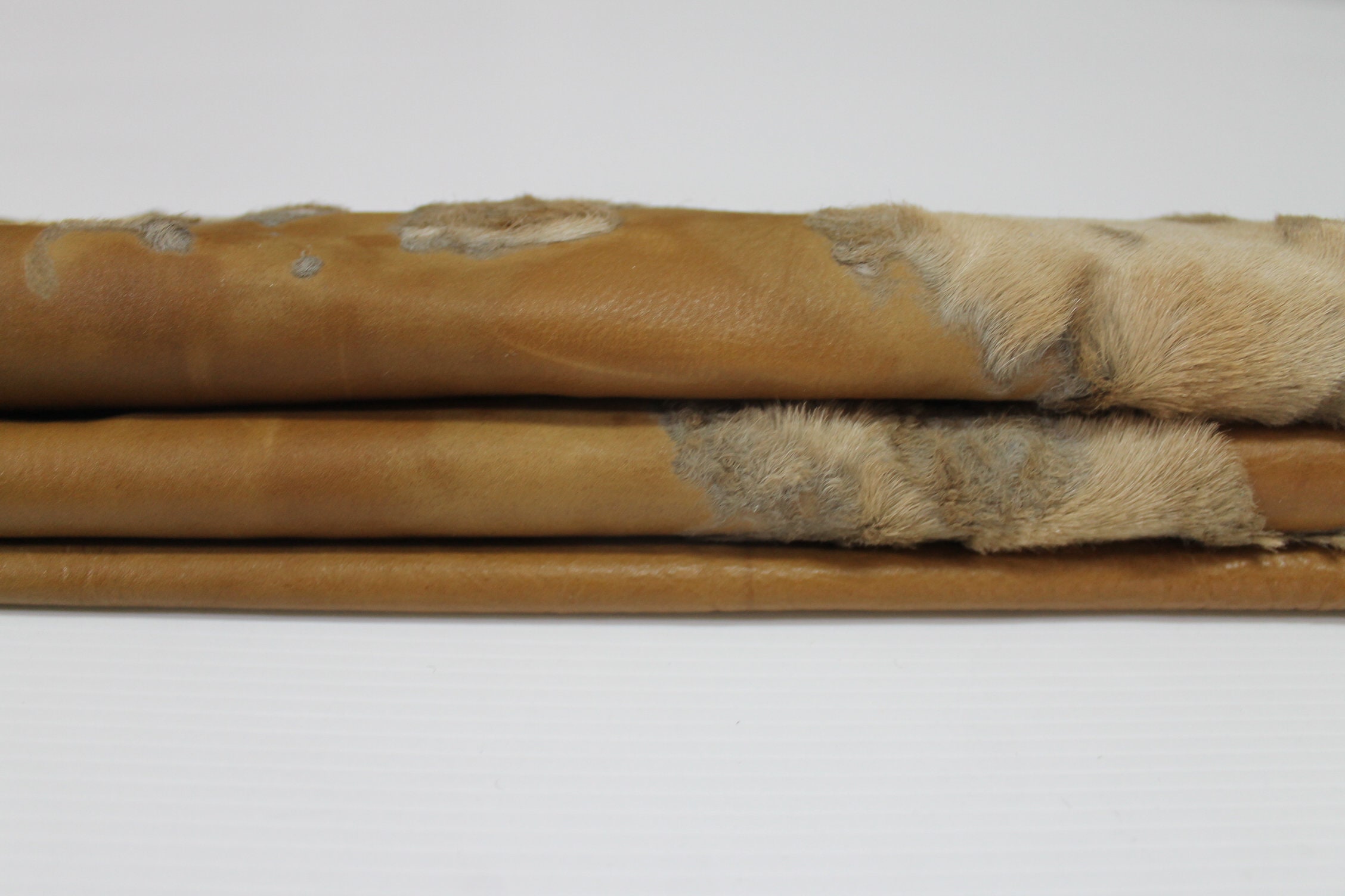 WESTERN CAMEL and beige hair on cowboy Italian genuine calfskin calf ...