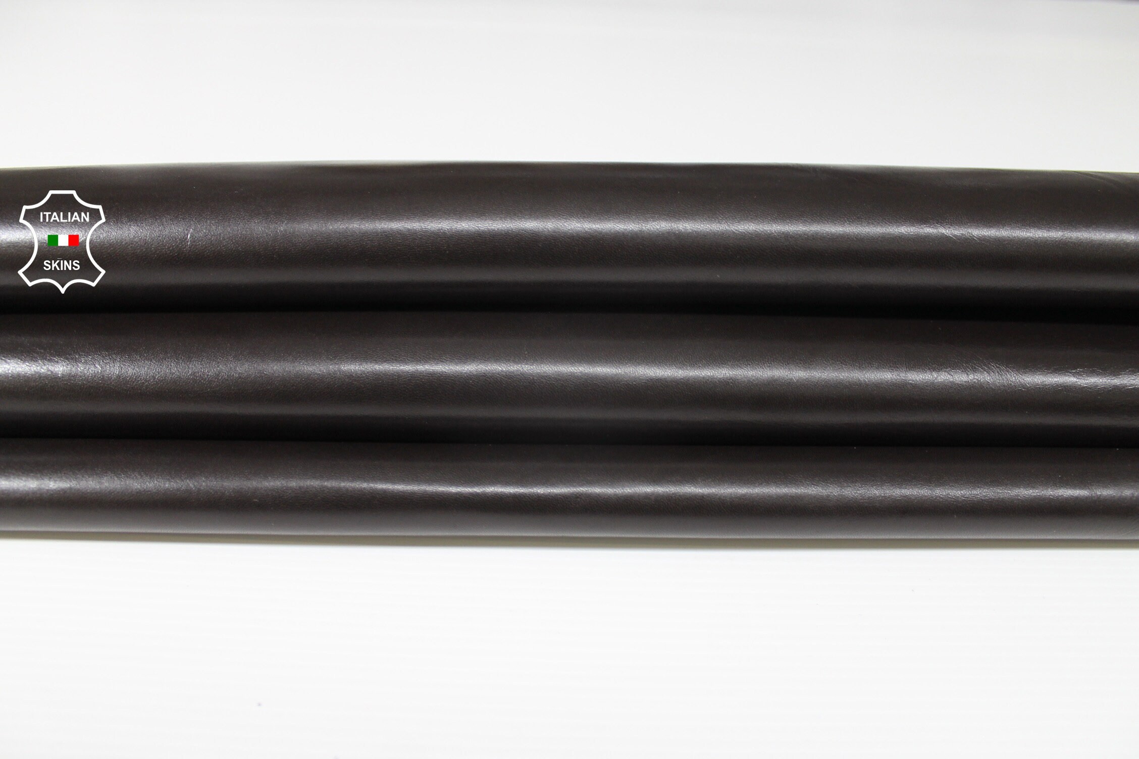 CHOCOLATE BROWN smooth Italian Goatskin Goat leather material for ...