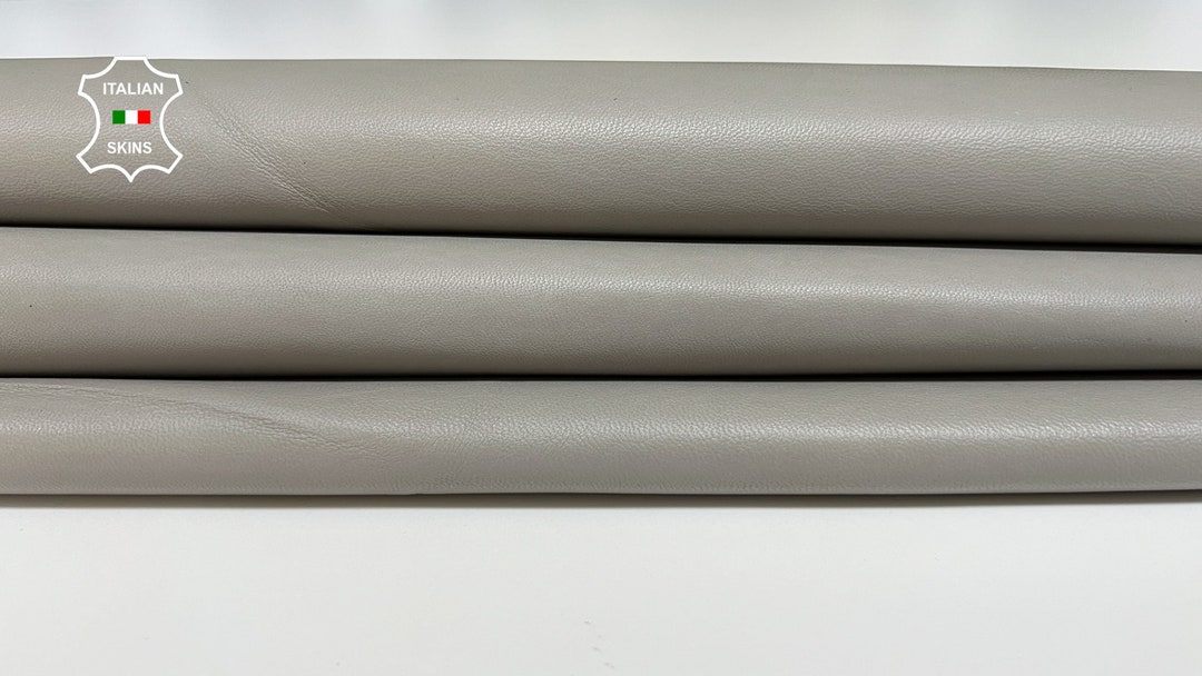 GRAY GREY Thick Italian Lambskin Lamb Sheep Leather Hide Hides - Etsy