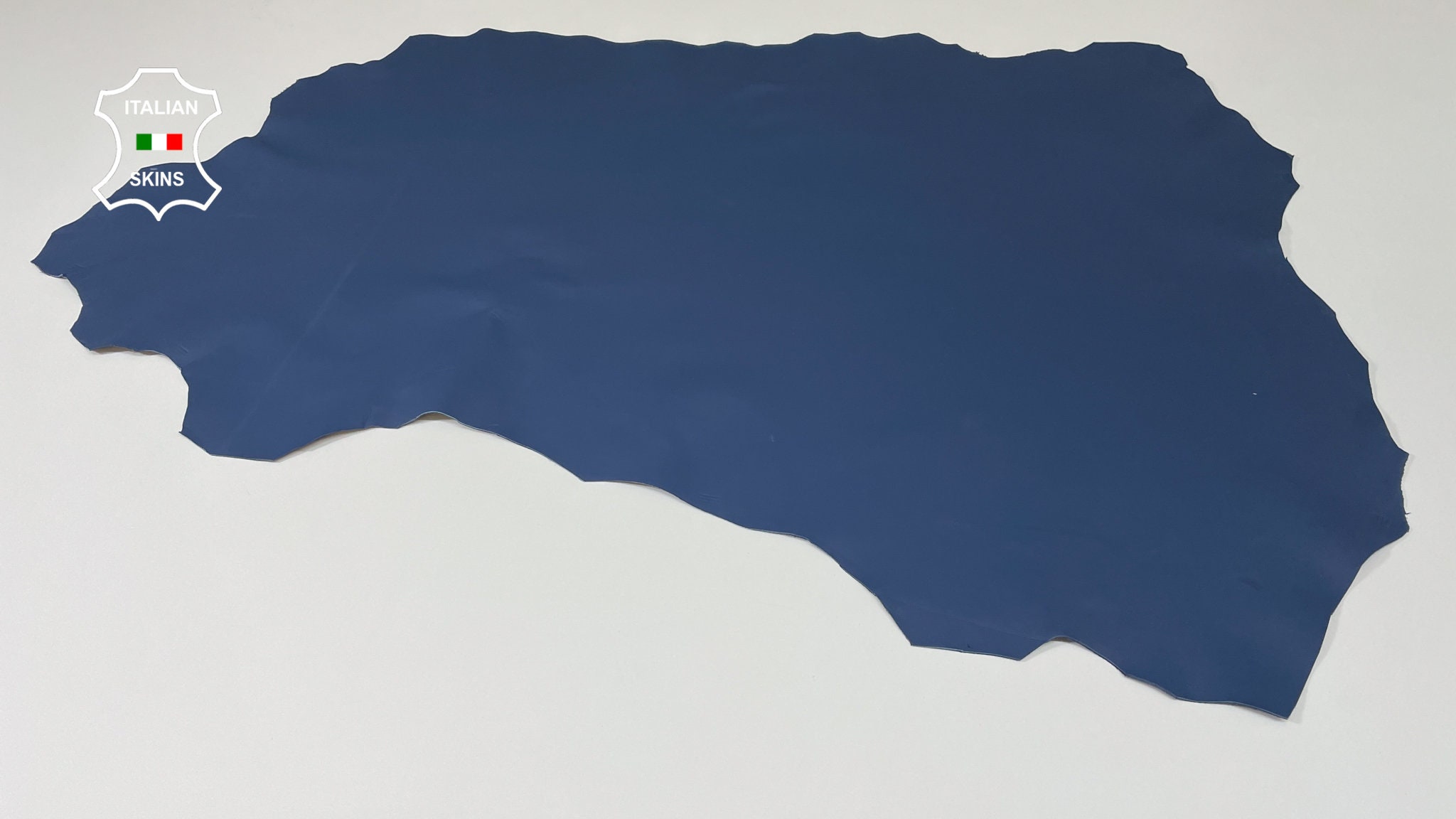 BLUE SMOOTH Italian Goatskin Goat Leather hides hide skin skins 7sqf 1 ...