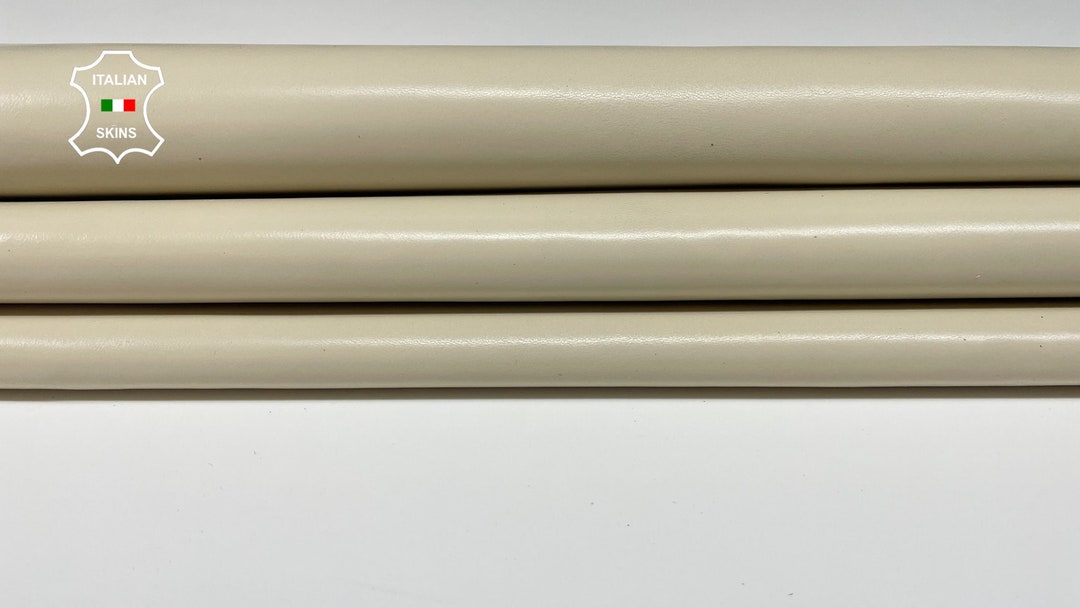 IVORY SMOOTH Italian Goatskin Goat Leather Hides Hide Skin Skins 6sqf 0 ...