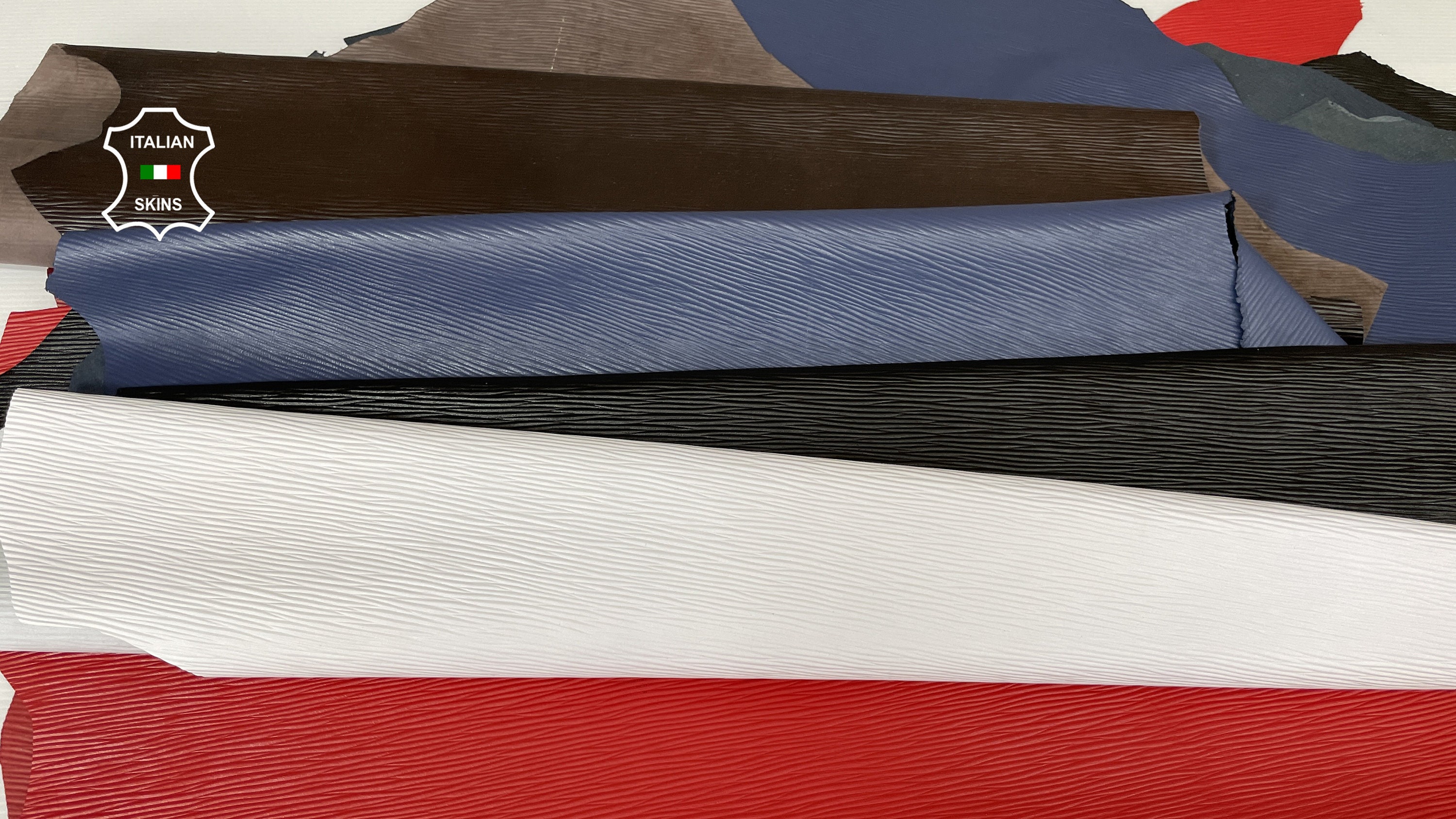 EPI LV PACK 5 colors textured thin Italian lambskin Lamb Sheep leather ...