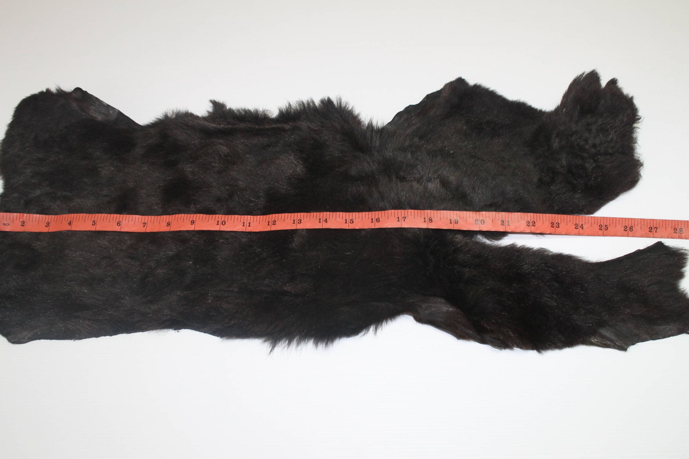 DARK BROWN sheepskin hair on shearling fur sheep Italian leather skin ...
