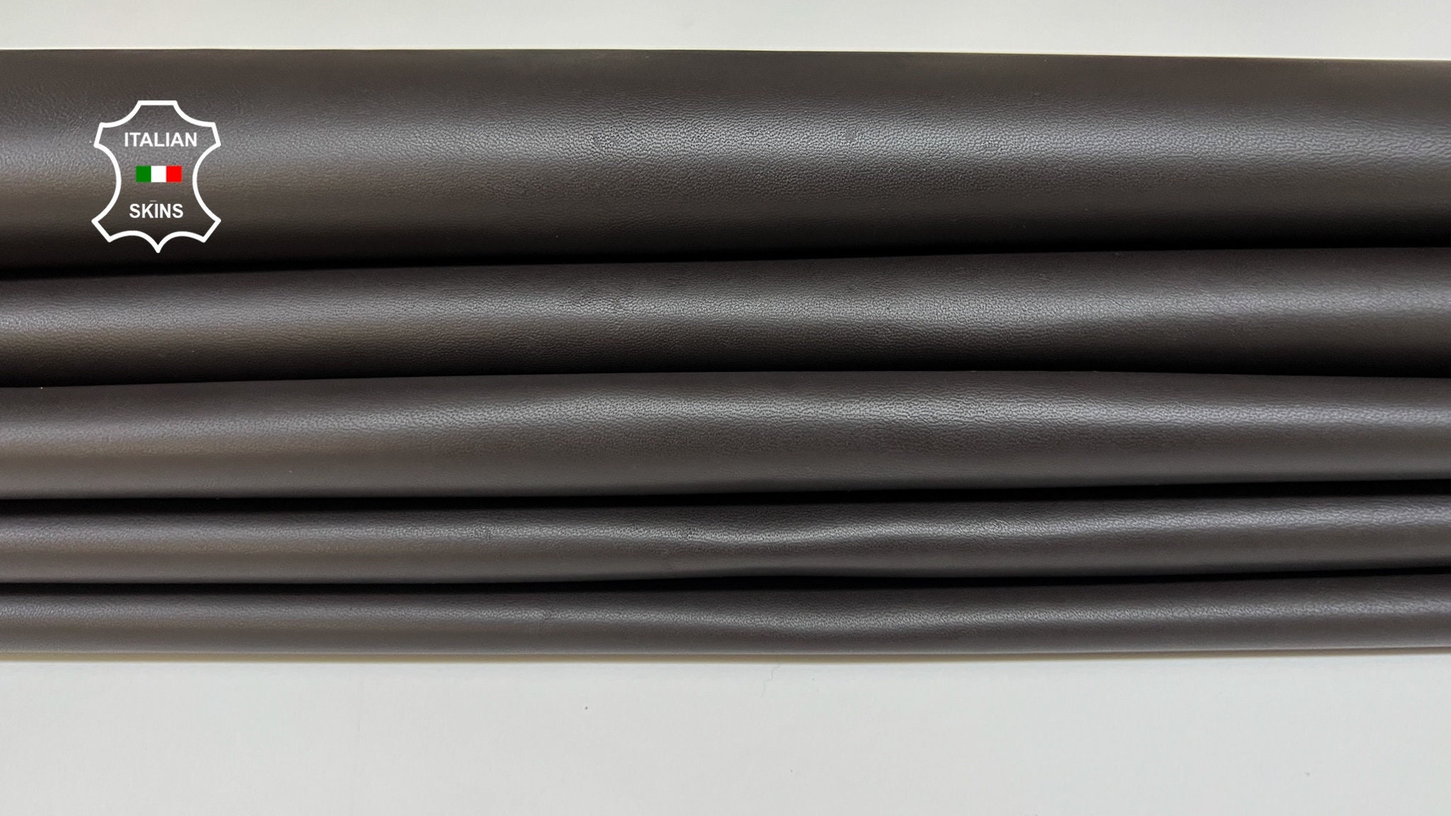 DARK BROWN Italian Goatskin Goat leather pack 2 hides skins total 10sqf ...