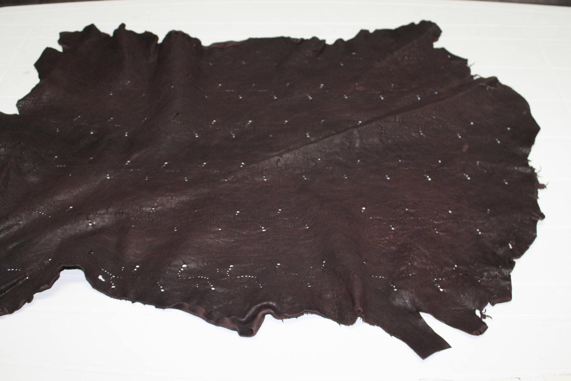 Italian Goatskin leather skin hide skins hides washed antiqued LASER ...