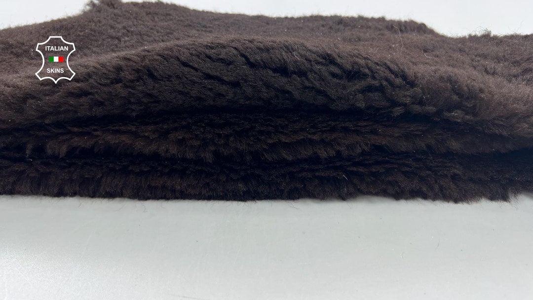 CHESTNUT BROWN Hair on Soft Sheepskin Lamb Shearling Fur Hairy Sheep ...