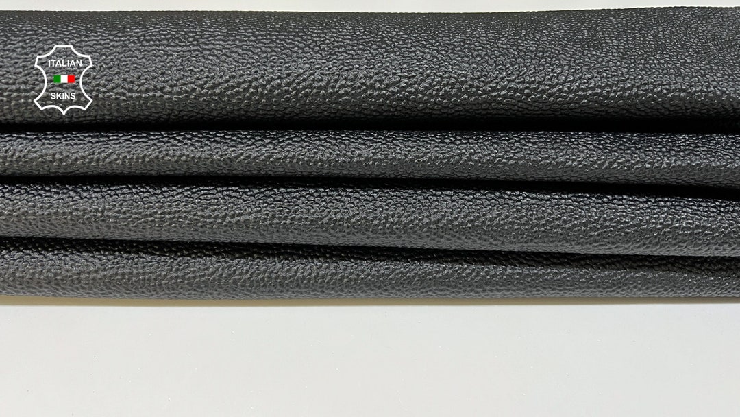Delivered Duty Paid - BLACK PEBBLE GRAINY Thick Italian Goatskin Goat ...