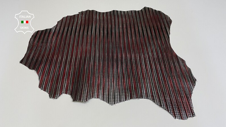 Delivered Duty Paid - METALLIC SILVER & WINE Print on Black Italian ...