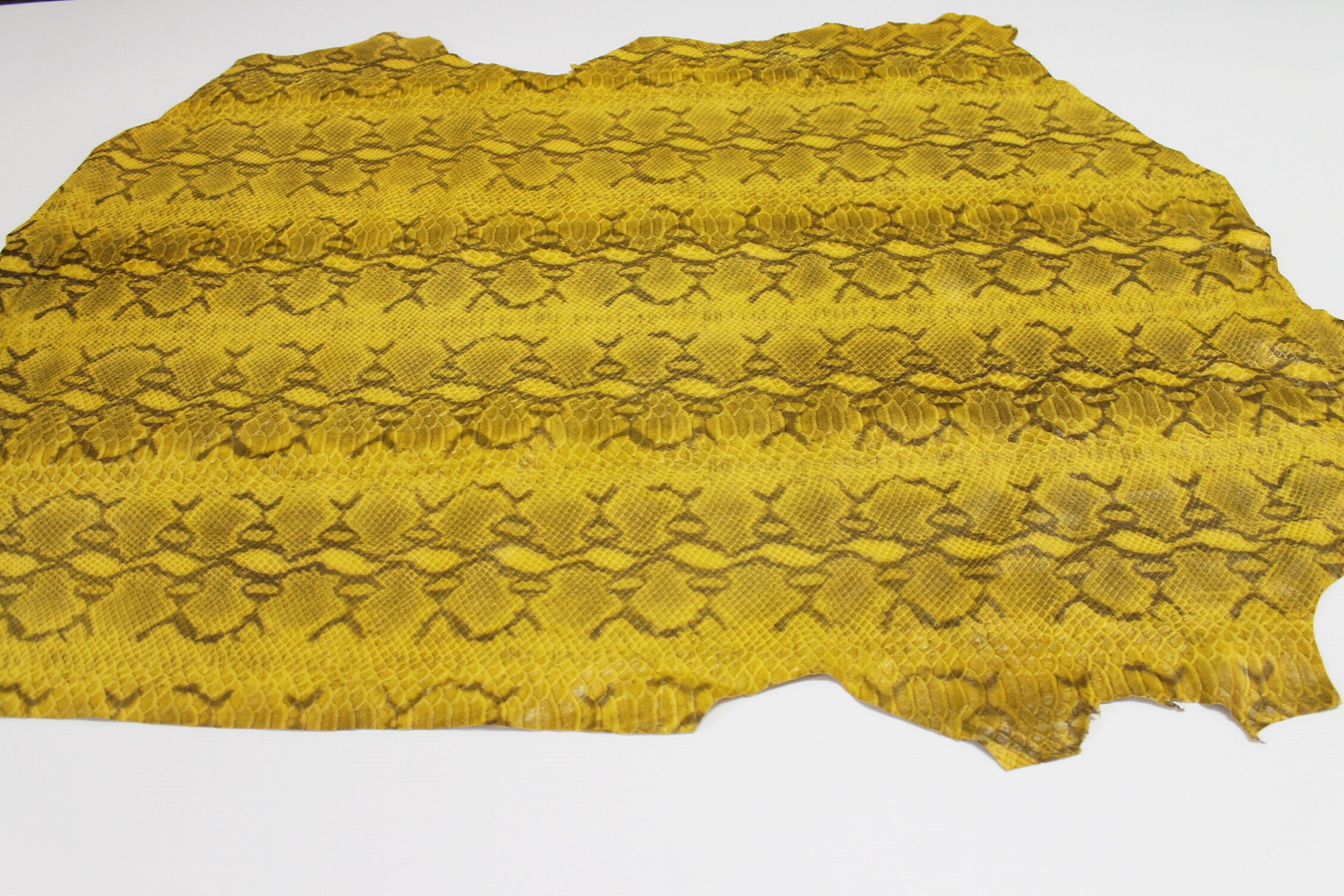 Italian thin Lamb Lambskin leather skin skins hide hides PYTHON SNAKE ...