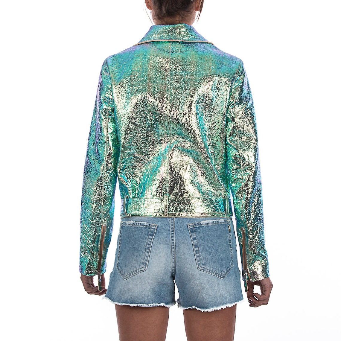 Italian Handmade Women Genuine Leather Biker Jacket Slim Fit - Etsy