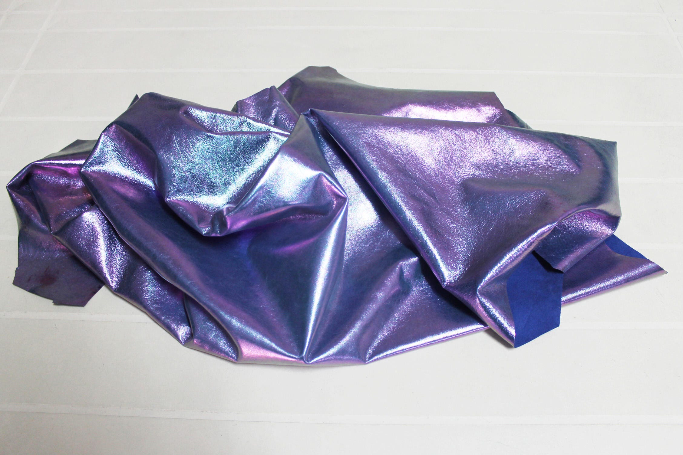 Italian Lambskin leather hide skin hides skins HOLOGRAPHIC colors on ...