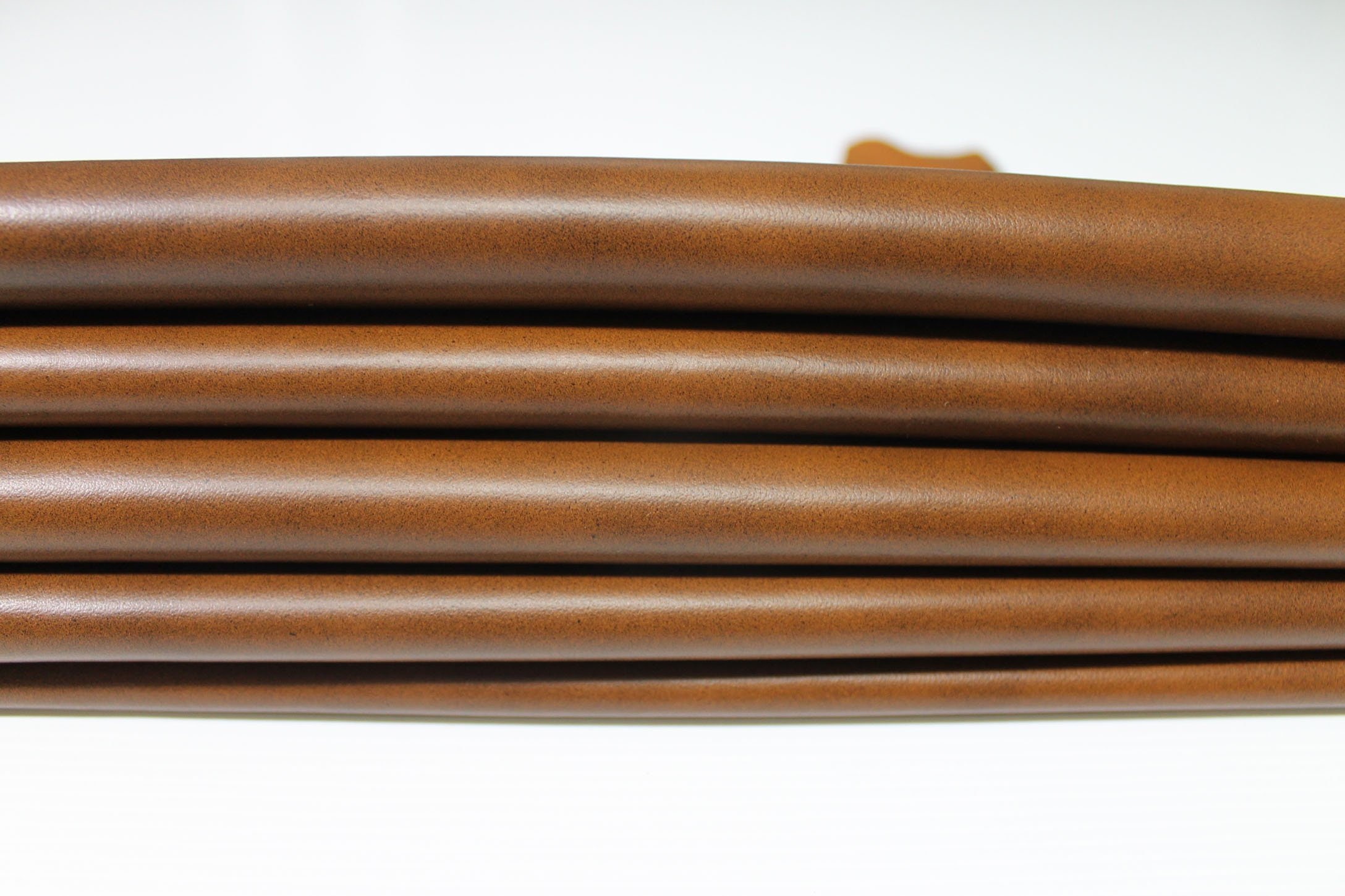 CUOIO TAN BROWN Distressed soft Italian Lambskin lamb Sheep leather 2 ...