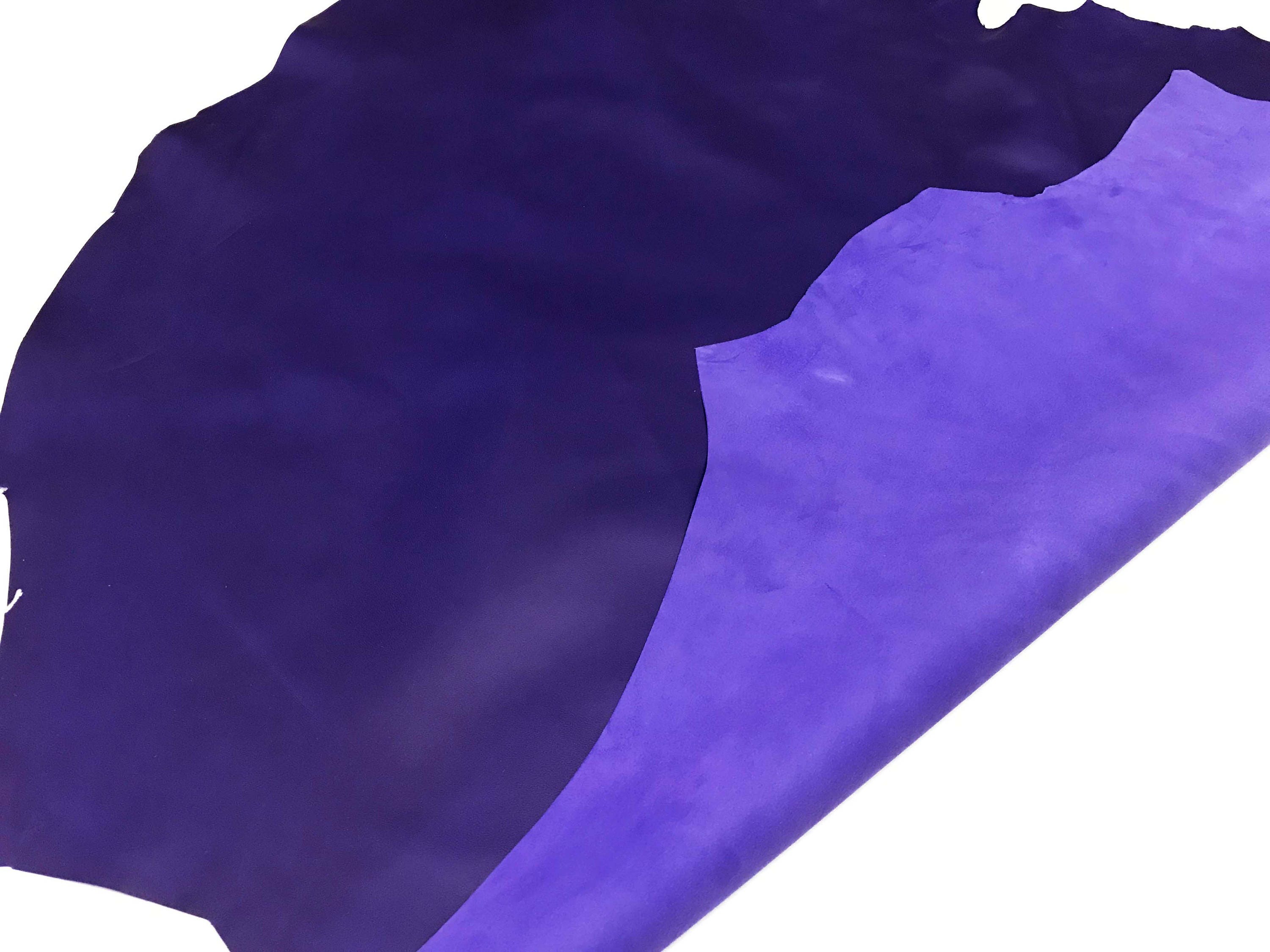 PURPLE VIOLET INDIGO Italian smooth Goatskin Goat leather skin skins ...
