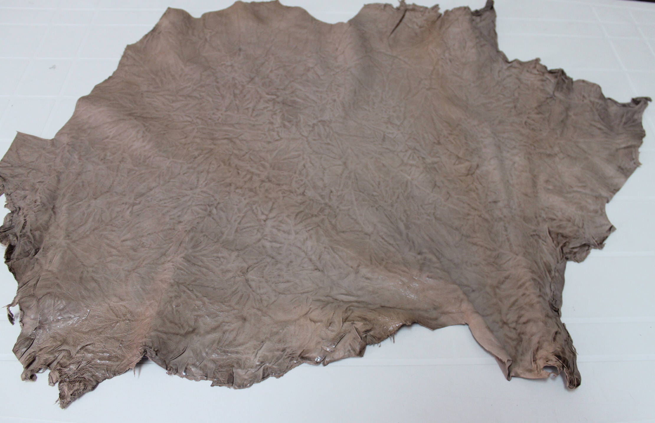 Italian Goatskin leather skin hide skins hides natural WASHED rustic ...