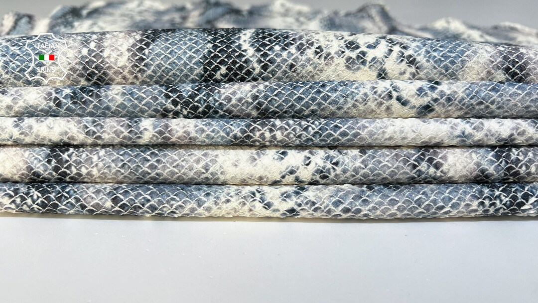 BLUE & GRAY PYTHON Snake Scales Textured Print on Soft - Etsy UK
