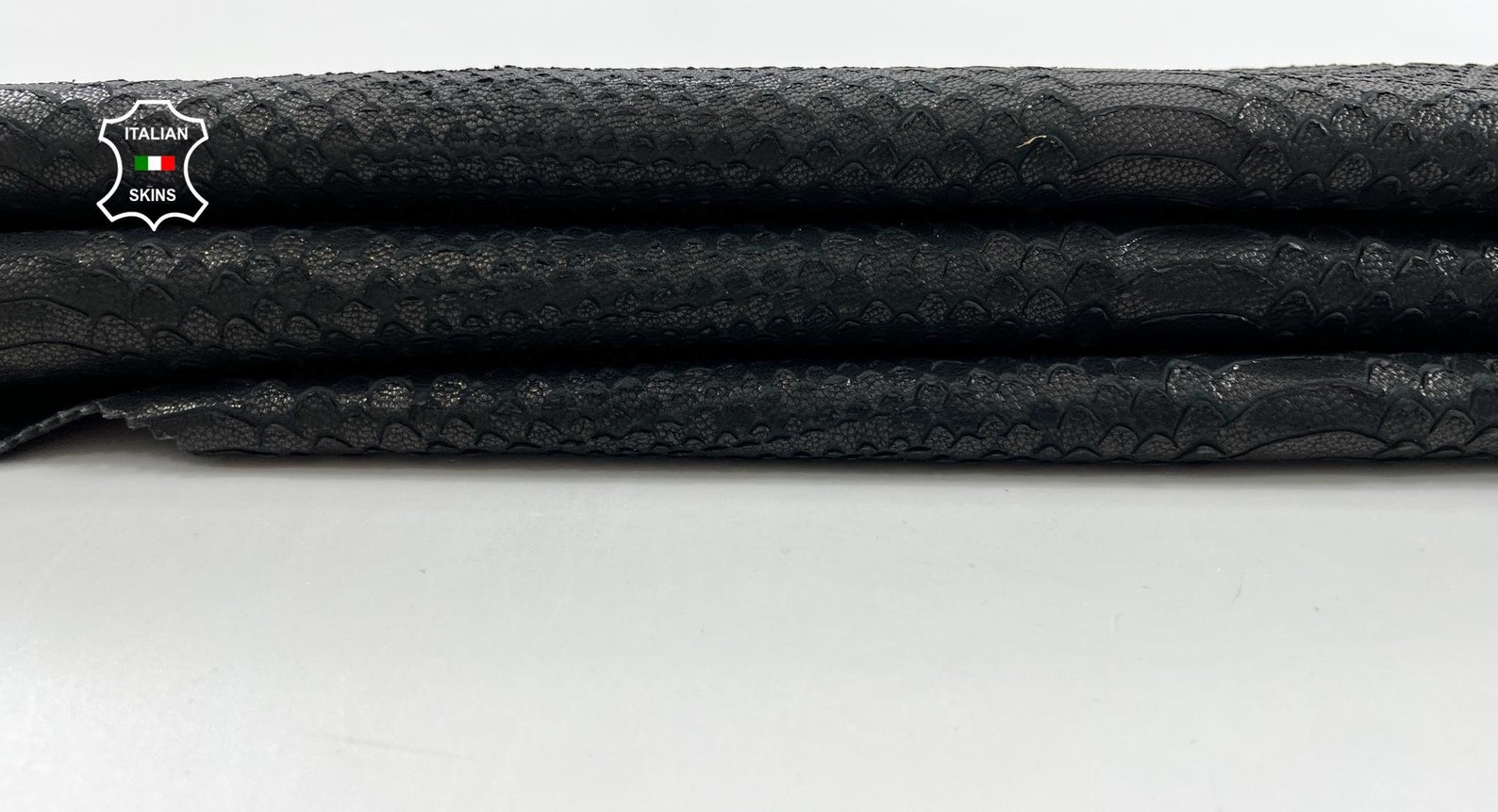Delivered Duty Paid - WASHED BLACK SNAKE Textured Print on Vegetable ...