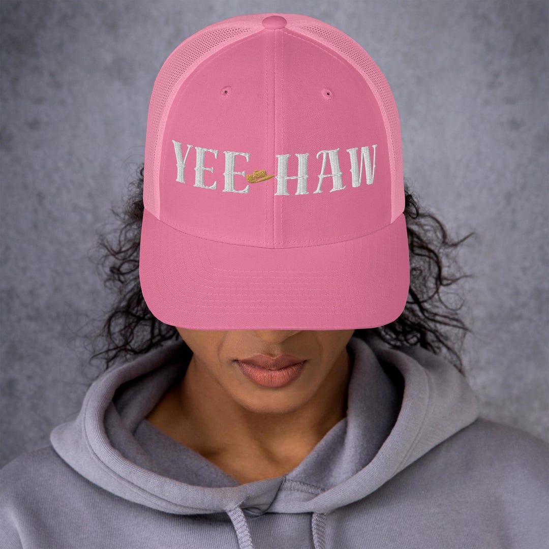 Yeehaw Embroidered Trucker Hat • Western Style Rodeo Cap - Etsy