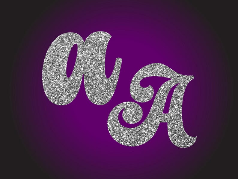 Silver Glitter Alphabet Clipart – Sparkle Letters, Numbers (digital ...