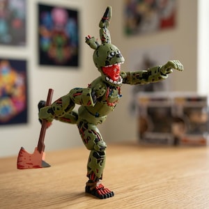 FNAF Springtrap 3D Printed Figure Freddy Fazbear's Pizza Animatronic ...