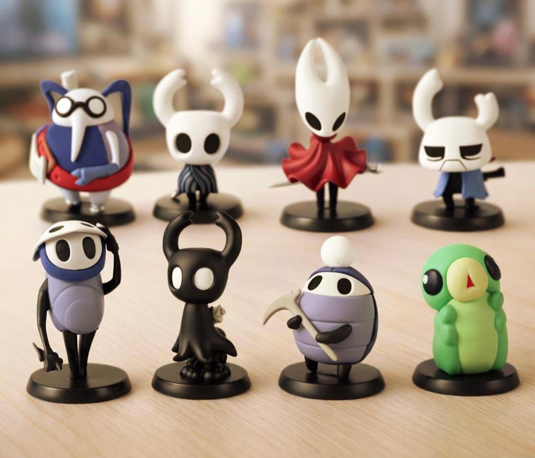 Hollow Knight Figurines Set – Hornet Grub Zote Quirrel Shade Cornifer ...