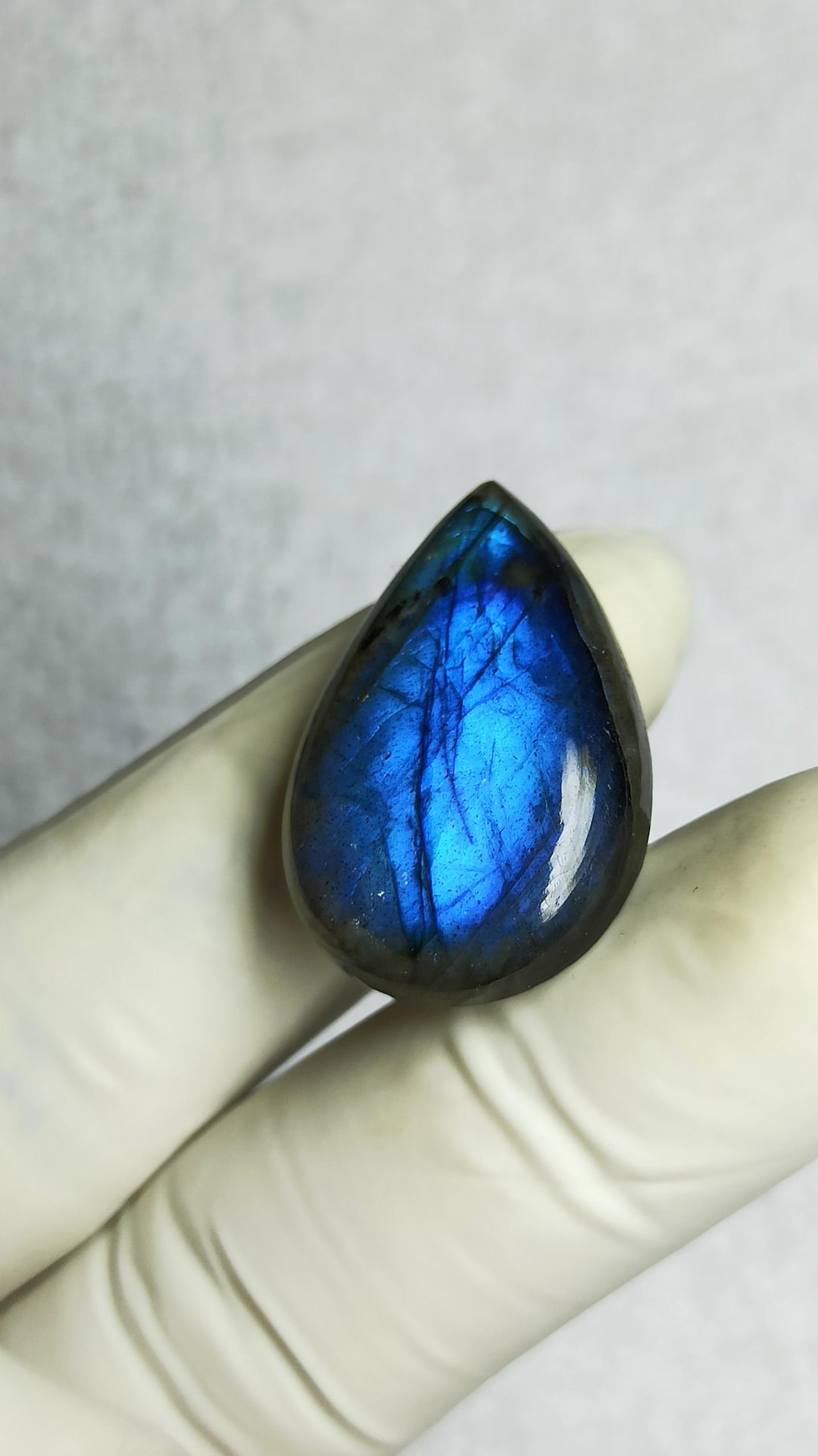 Natural Blue Fire Labradorite Pear Shape, AAA+ Flashy Labradorite ...